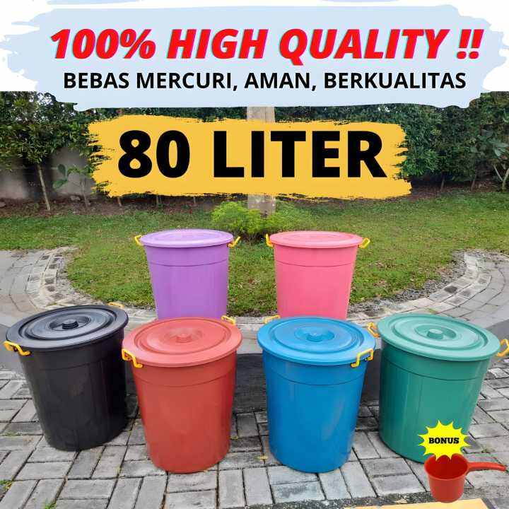 Ember plastik jumbo 80 Liter / ember penyimpanan air kamar mandi ...