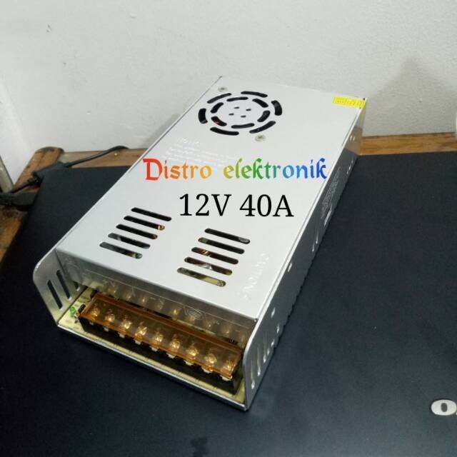 Power Supply Switching 12v 40a 480w Cocok Untuk Cctv,Lampu LED,Radio ...