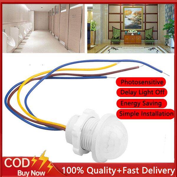 【In Stock+High Quality】 Light Switch PIR Sensor Detector Smart Switch ...