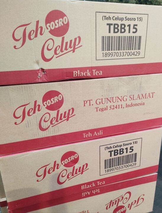Teh celup Sosro 15 kantong 1 dus isi 100 box | Lazada Indonesia