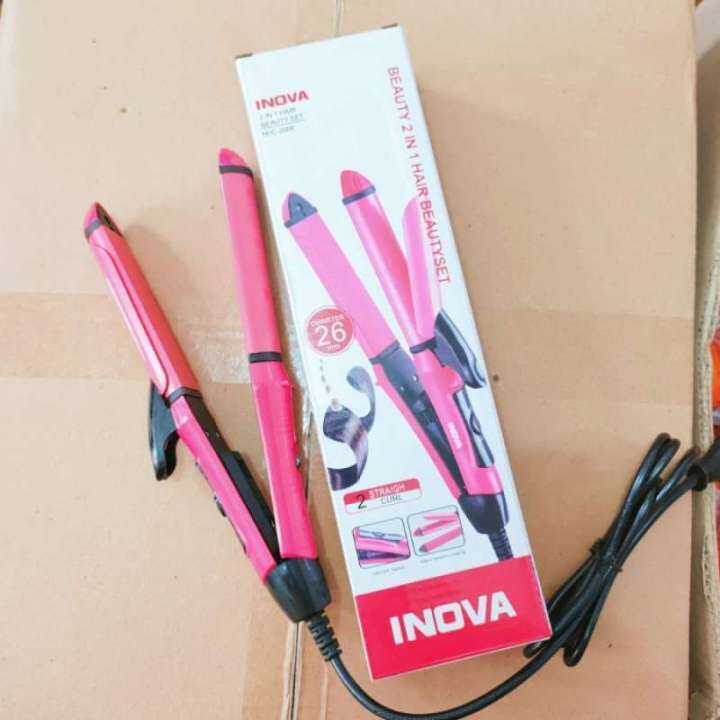 Catokan INOVA Professional 2 in 1 Hair Beauty Set Curly | Lazada Indonesia