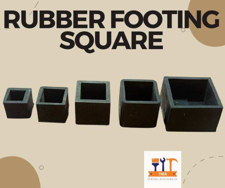 RUBBER FOOTING SQUARE | Lazada PH