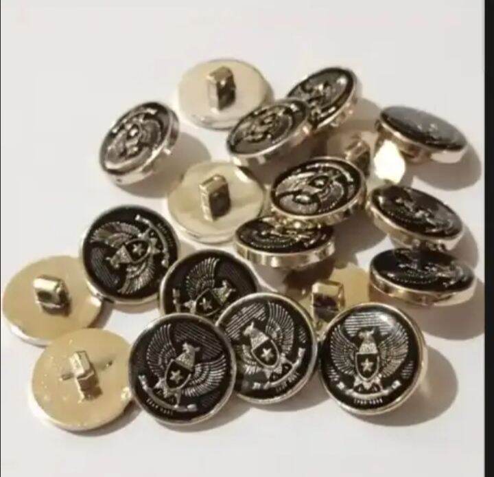 KANCING JAS SAFARI GAMBAR GARUDA (KC DINAS)//UKURAN 15 MM/21 MM//ISI ...