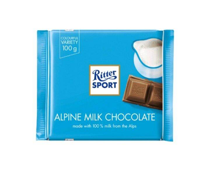 RITTER SPORT ALPHINE MILK CHOCOLATE 100G | Lazada PH