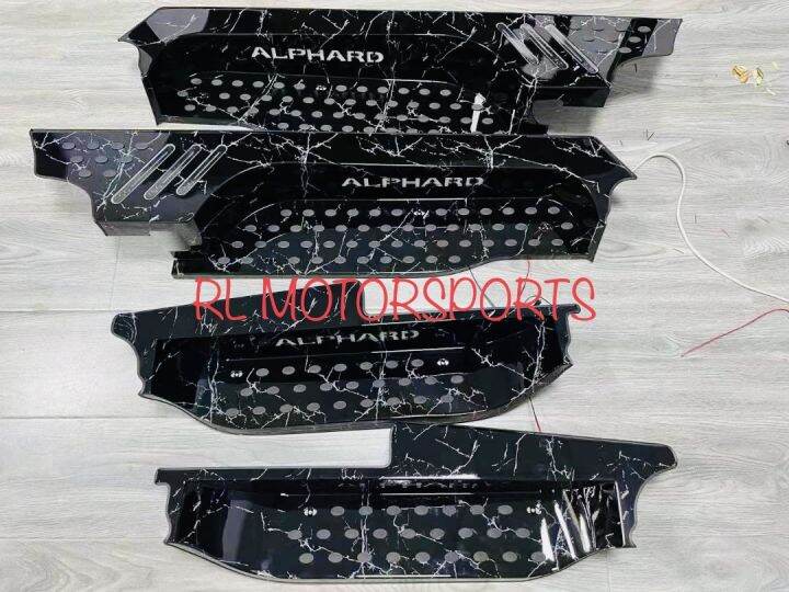 Toyota vellfire alphard agh30 cover foot door side step steel foot ...