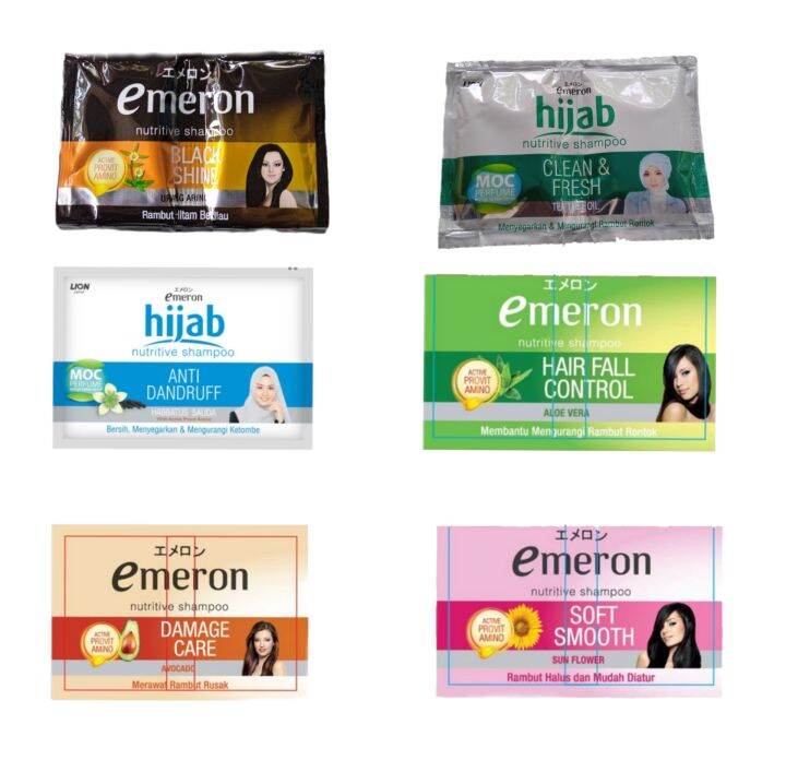 shampoo Emeron dan Zinc double sachet 1 Renteng 12 sachet 2x5ml ...