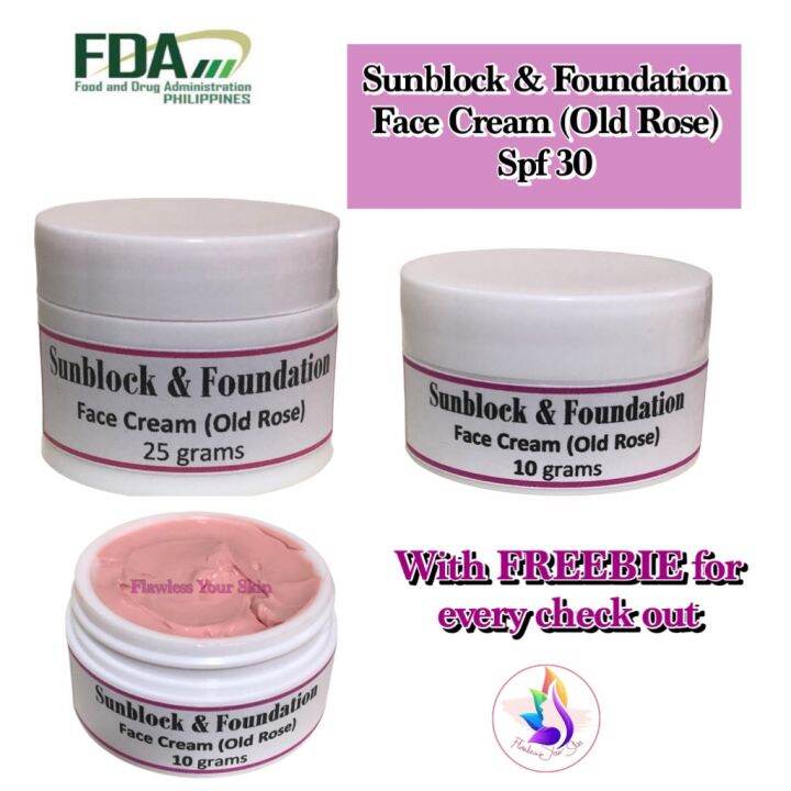 Sunblock & Foundation Face Cream (old rose) | Lazada PH