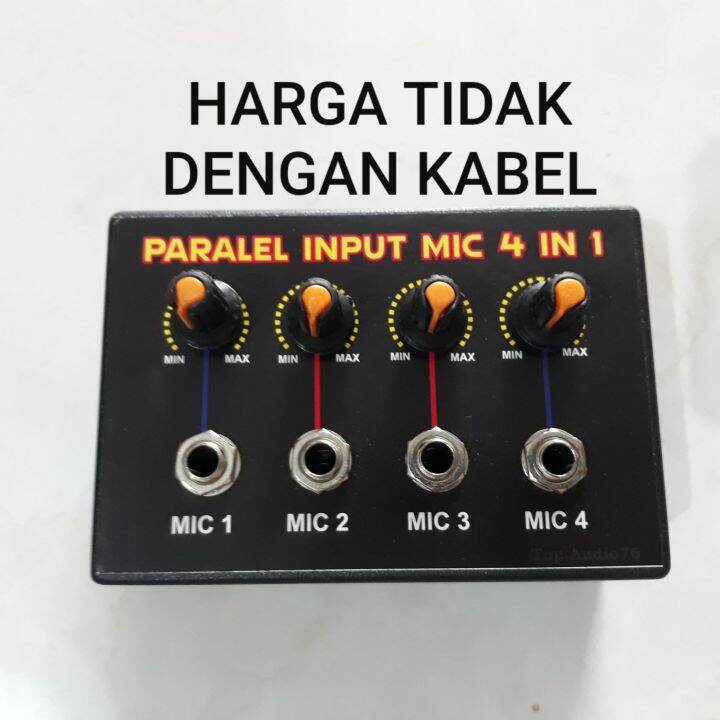 PARALEL INPUT MIC 4 IN 1 JACK AKAI 6.5mm | Lazada Indonesia
