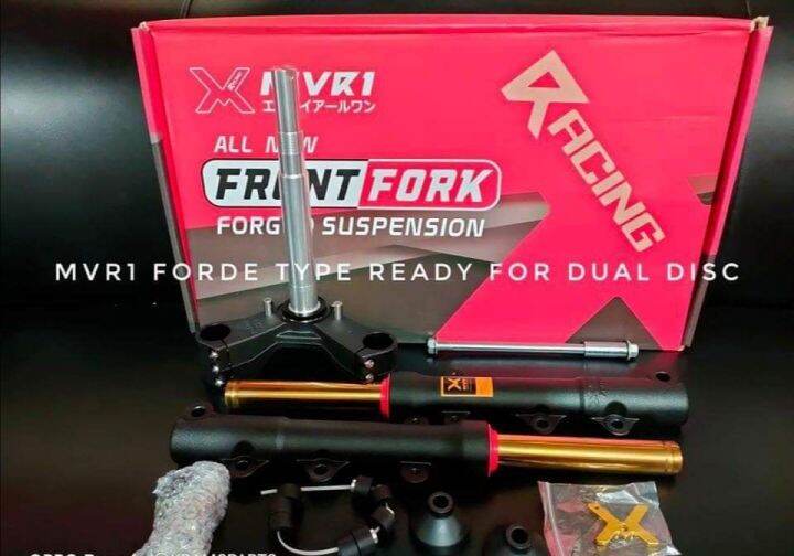 MVR1 Forged Front Fork Dual Disc Ready Wide Tpost For Sniper150 Plug n ...