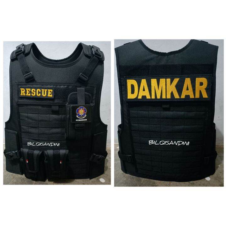 rompi angin pelindung dada damkar/pemadam | Lazada Indonesia