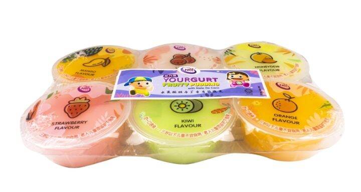NBI Yogurt Pudding Nata de Coco Assorted / Soya Fruit Layer Jelly Mango ...