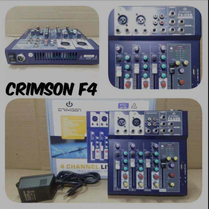 Mixer Crimson F4 4 Ch Original Lazada Indonesia