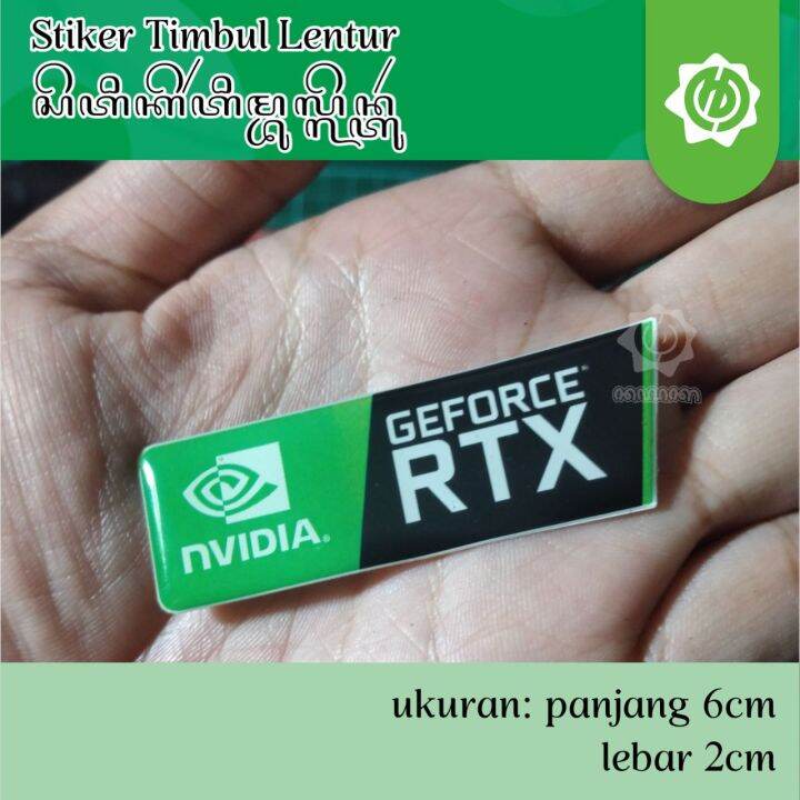 Stiker Timbul Lentur logo Nvidia GeForce RTX | Lazada Indonesia
