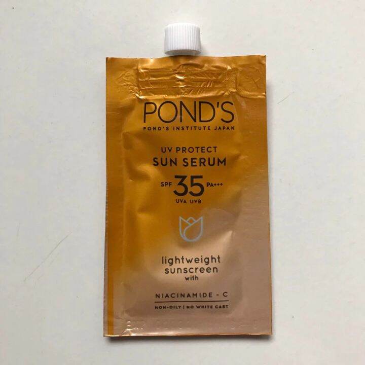 Pond's UV Protect Sun Serum SPF35 PA+++ UVA UVB Lightweight Sunscreen Sachet | Lazada Indonesia