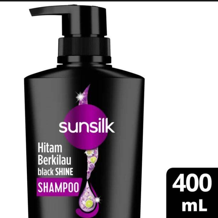 Sunsilk Shampoo hitam berkilau black shine activ invusion 400ml ...