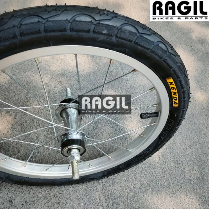 RODA JADI SEPEDA 16 ANAK UKURAN 16" INCH WHEELSET VELG BAN LUAR KENDA ...