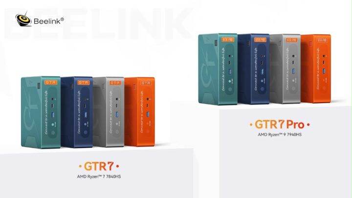 NEW Beelink Mini PC GTR7 Pro Gaming Mini PC Ryzen 9 7940HS Up to 65W ...
