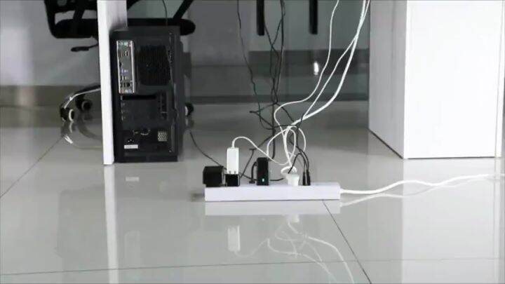 Under Table Storage Rack Cable Management Tray Cable Management Kit ...