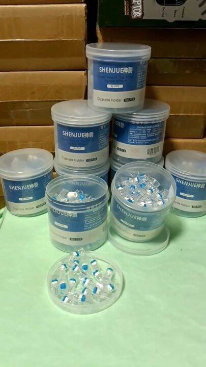 Classic Healthy Smoking Filter 100 portable clear smoking filters for ...