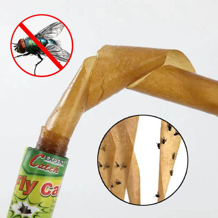 1PC Flies Sticky Strips Fly Trap Indoor and Outdoor Fly and Mosquito ...