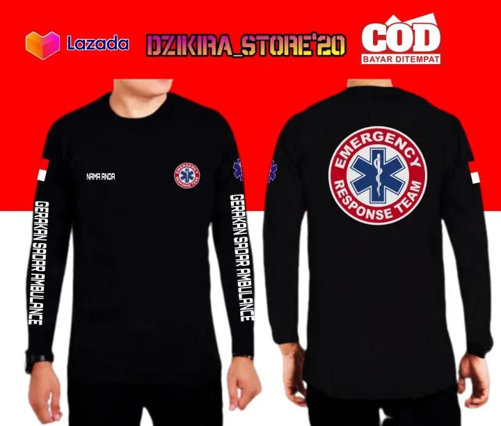 kaos relawan ambulance//Kaos Emergency Response Team//kastem sesuai ...