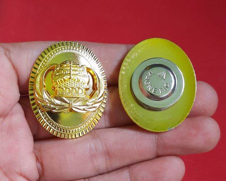 PIN KORPRI model tumpuk oval,menggunakan magnet pemasangan diameter ...