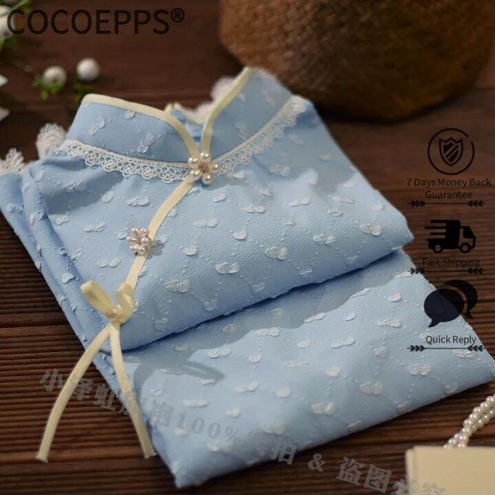 COCOEPPS ชุดกี่เพ้าสไตล์จีนโบราณเล็กสำหรับผู้หญิง,ชุดกี่เพ้าสีฟ้าใส่ได้ทุกวันกระชับสัดส่วนปรับ ...