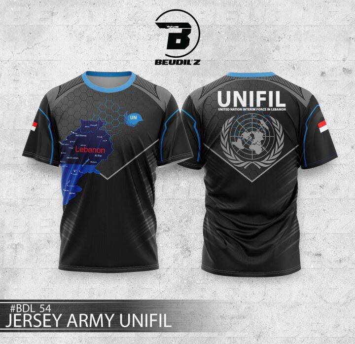 Jersey Army UN UNIFIL/kaos Dry fit full printing/ KAOS olahraga ...