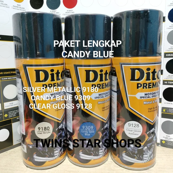 Pilok Paket Lengkap Cat Diton Premium Silver Metallic 9180 Candy Tone ...