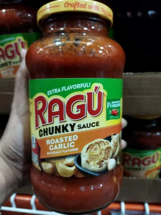 RAGU CHUNKY SAUCE, ROASTED GARLIC, naturally flavored (24 Oz) | Lazada PH
