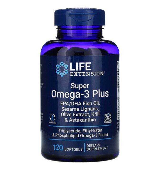 [PRE-ORDER] Life Extension, Super Omega-3 Plus, EPA / DHA Fish Oil, Sesame Lignans, Olive ...