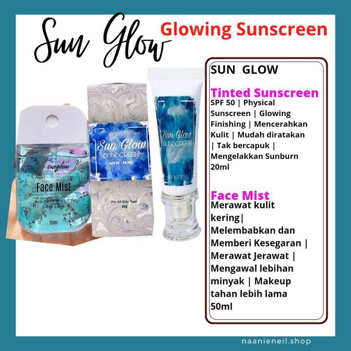 Sunglow Original HQ Sunscreen Face Mist Tinted Sunscreen | Lazada
