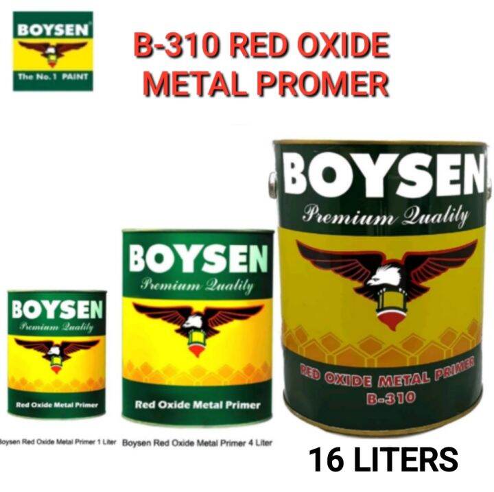 BOYSEN RED OXIDE METAL PRIMER B310 1LITER / 1 GALLON/ 1PAIL ANTI ...