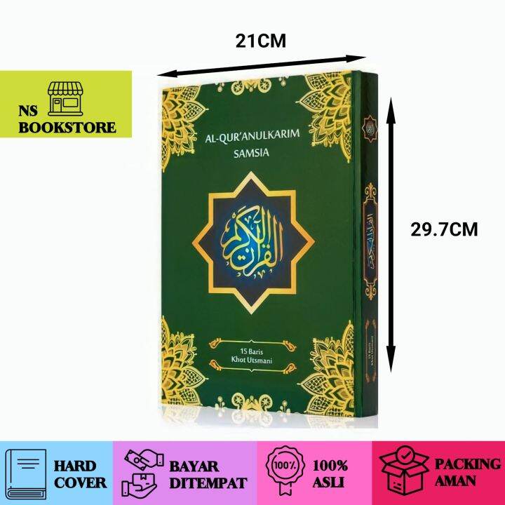 Al Quran Besar A4 Samsia (21cmx29,7cm) | Al Qur'an Jumbo | Al-Qur'an ...