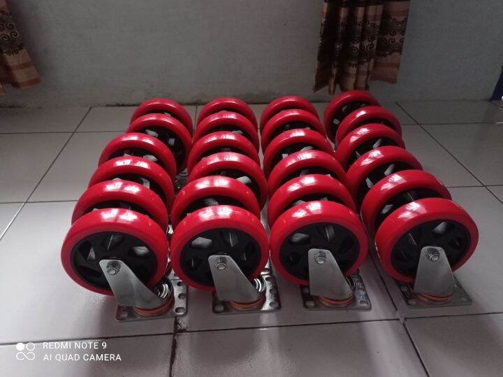 Roda troly PU 5 in double bearing | Lazada Indonesia