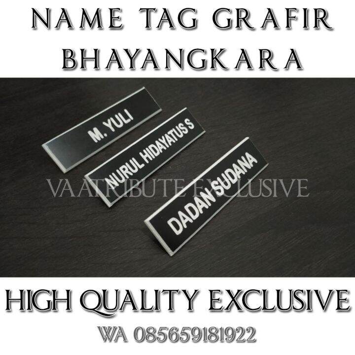 NAME TAG GRAFIR / PAPAN NAMA / NAMA DADA UKIR / NAMETAG TNI / POLRI / ASN/PNS / KANTORAN ...