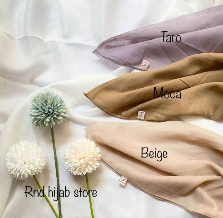HIJAB PARIS JADUL WARNA EARTHTONE / KERUDUNG PARIS POLOS / KERUDUNG ...
