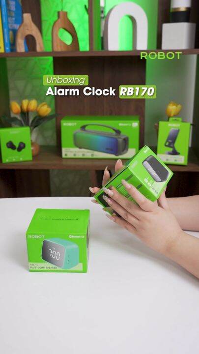 ROBOT Speaker RB170 Bluetooth 5.3 with LED Display & Alarm Clock ...