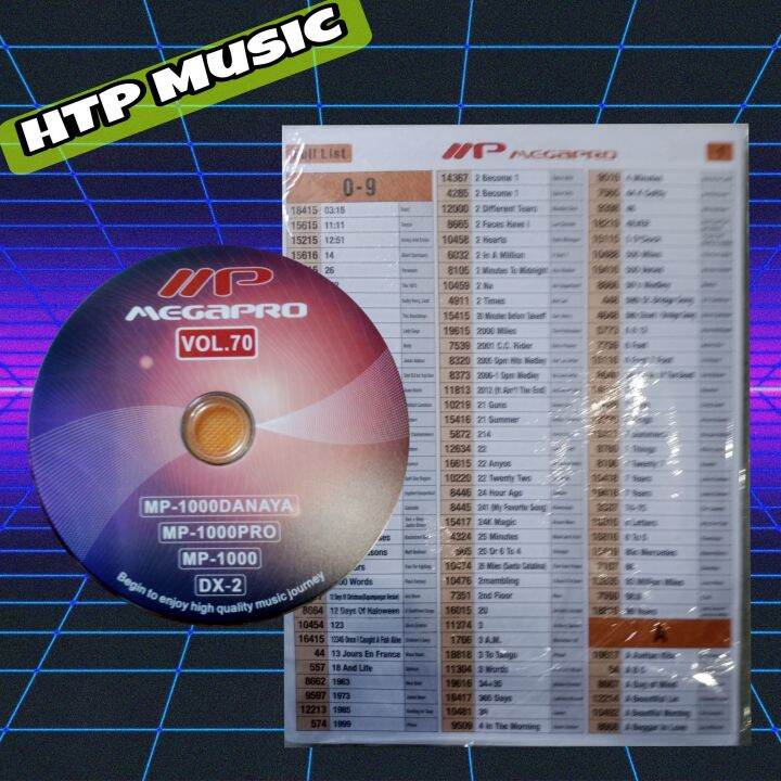 Megapro MP- 1000 latest cd vol. 70 with complete full songlist | Lazada PH