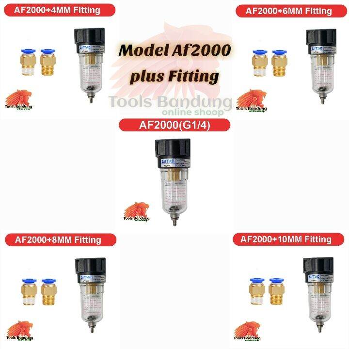 Filter kompresor Model Af2000 1/4 Filter Udara Pneumatik Untuk ...