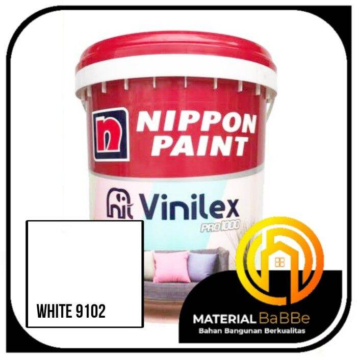 Nippon Vinilex Pro 1000 9102 White 20 Kg | Cat Dinding Dalam | Lazada ...