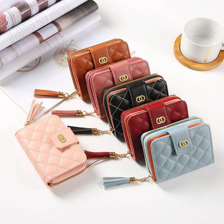 Sampai7an D65 / Dompet Wanita Mini Lipat Aesthetic Bahan Kulit PU ...