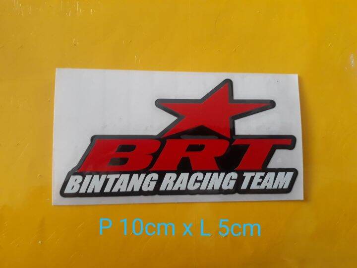 Cutting Sticker BRT Bintang Racing Team Bahan Reflektif | Lazada Indonesia