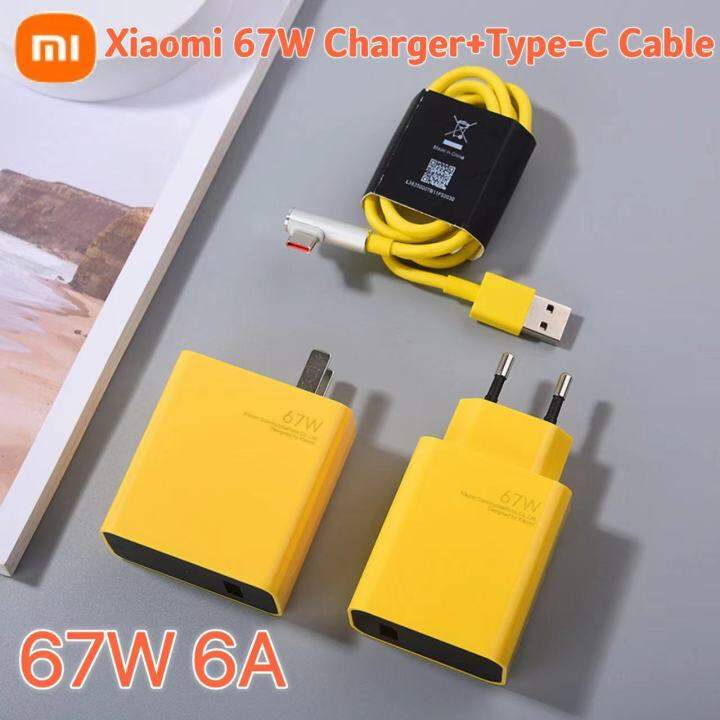 Xiaomi 67W Fast Charger Turbo Charge อะแดปเตอร์6A ข้อศอก Type-C สำหรับ ...
