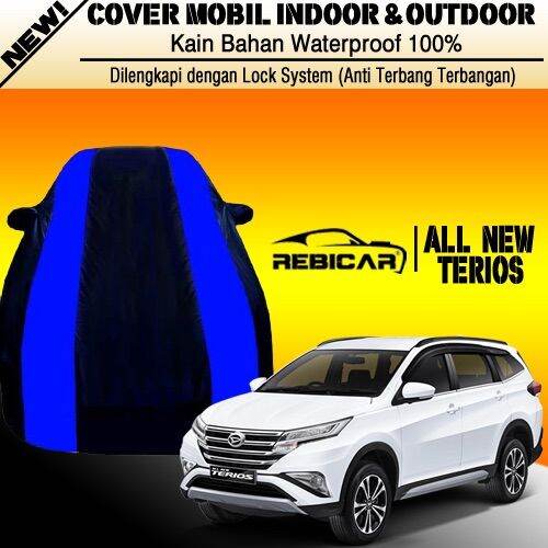 Body Cover ALL NEW RUSH TERIOS Sarung BIRU Penutup Pelindung Bodi Mobil ...