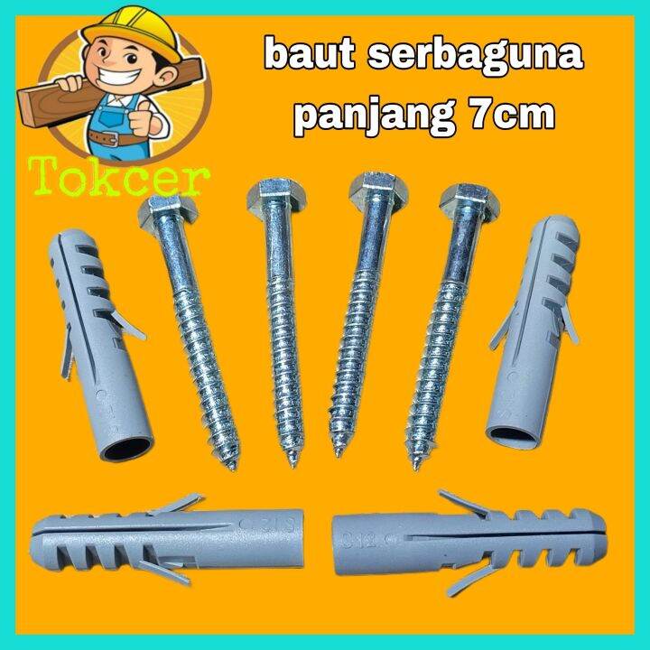 baut untuk pasang Breket tv dan pasang ac | Lazada Indonesia