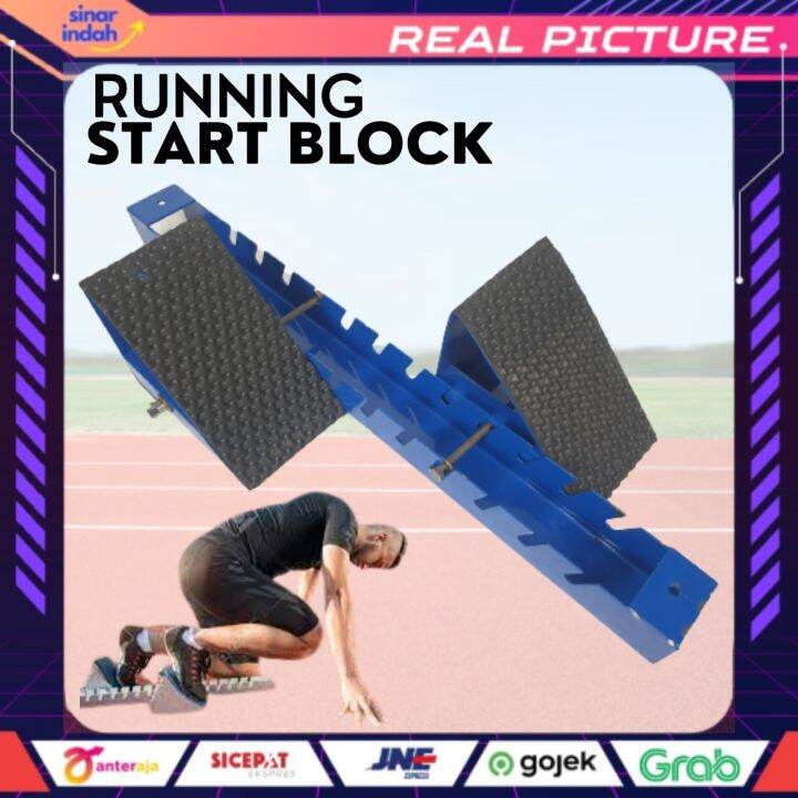 Running Start Block Balok Lari Starting Line Tumpuan Lari Lomba Sprint ...