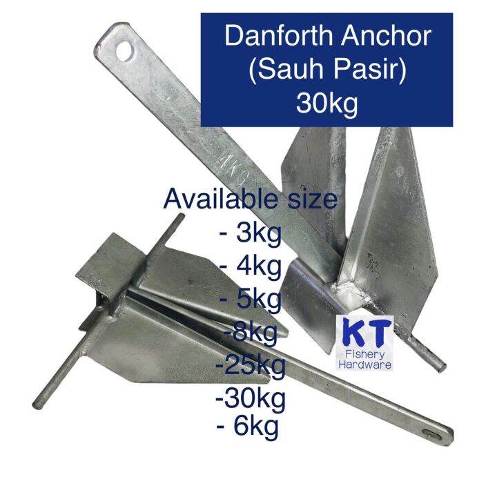 Danforth Anchor 30kg (Sauh Pasir) Sauh Bot Boat | Lazada