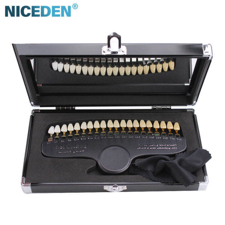 Dental 3D Shade Guide Chart Board Color Comparator with Mirror Teeth ...