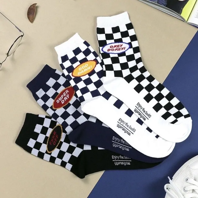 Sockstacks Checkered Statement Skater Korean Iconic Socks | Lazada PH